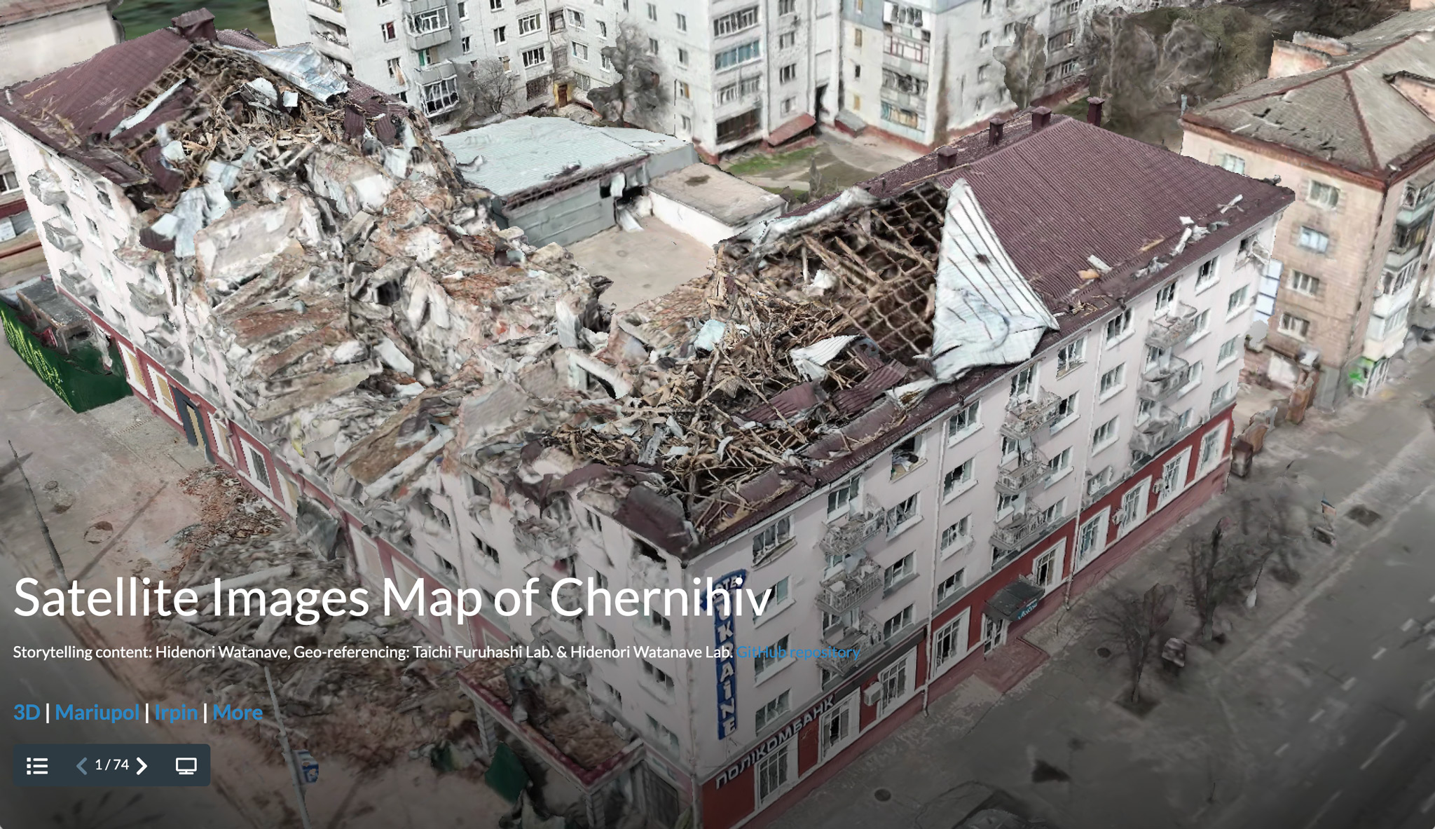 Satellite Images Map of Chernihiv